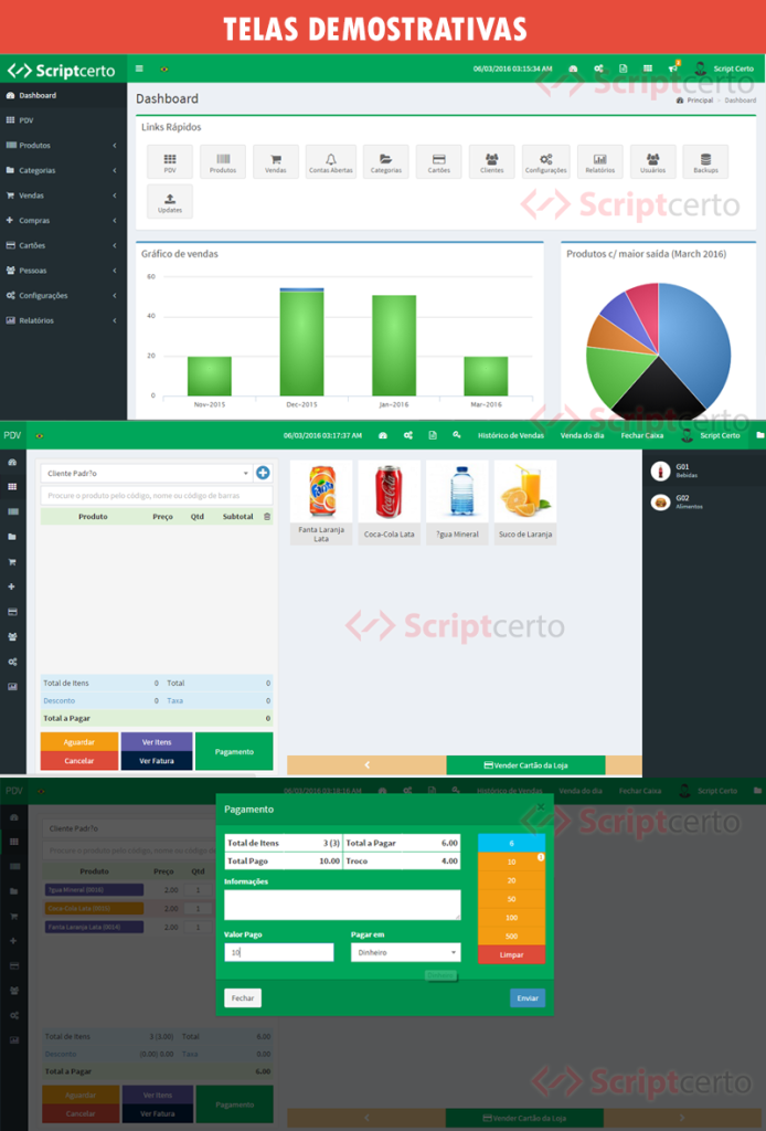 PDV CONTROLE DE ESTOQUE, C/ FINANCEIRO E VENDAS SCRIPT PHP – Projetos Personalizados e Projetos ...